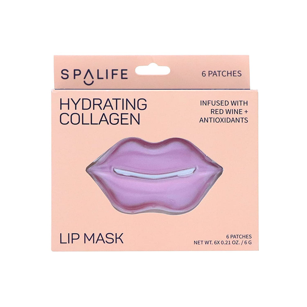 My Spa Life - Hydrating Collagen & Red Wine Hydrogel Lip Masks - 8 Ct