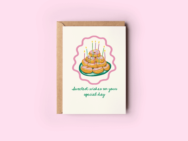 The Shelley Society - Sweetest Wishes Donuts & Sprinkles Birthday Gree